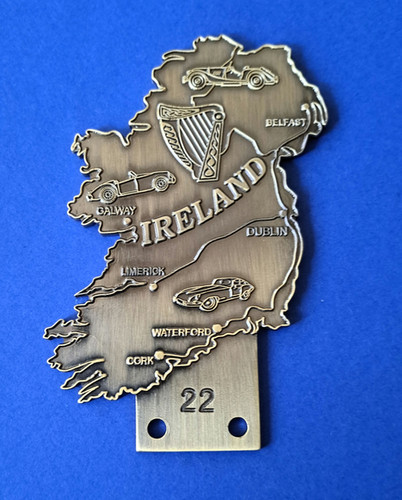Ireland car badge, bronze | MorganCarBadges