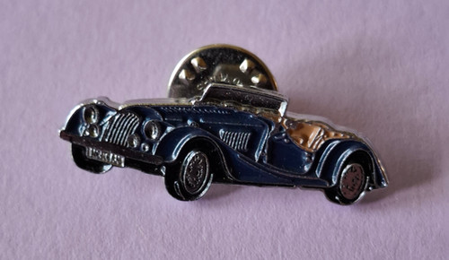 Morgan Plus 8 shape pin, dark blue | MorganCarBadges