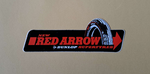 Dunlop Red Arrow tyres, decal | MorganCarBadges