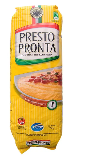 Polenta Arcor Presto Pronta X 750 Grs | Supermercado CEAPE