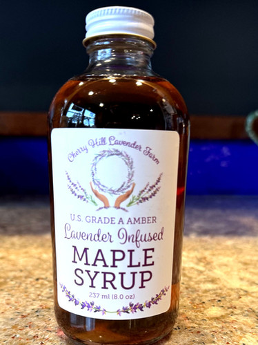 Lavender Infused Maple Syrup | Cherry Hill Lavender