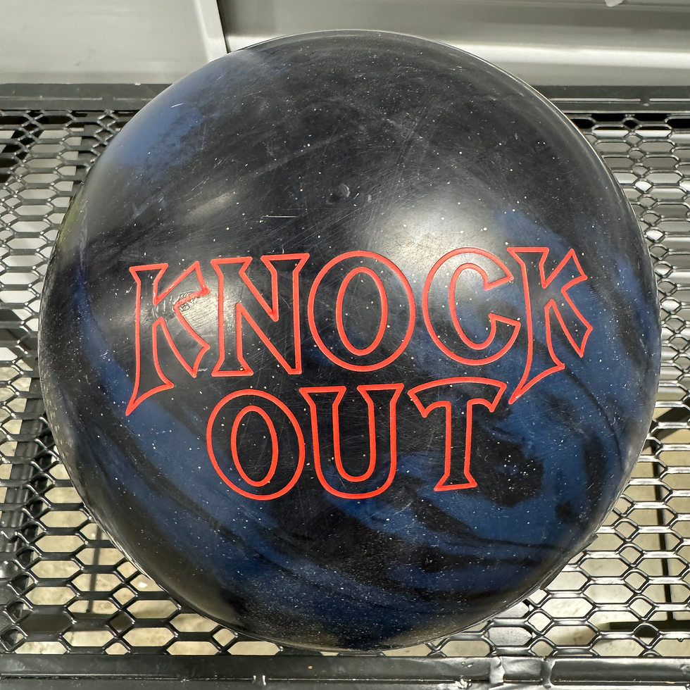 15LB Brunswick Knockout Black/Blue | UsedBowlingBalls.com
