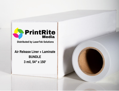 3 mil Gloss Air Release Liner + Luster UV Laminate Bundle | LaserTek ...