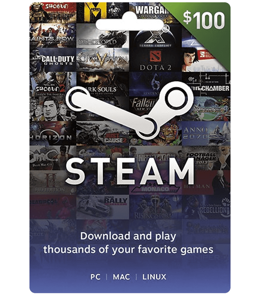 Steam Gift Card $100 Dólares | ilusionindustrial