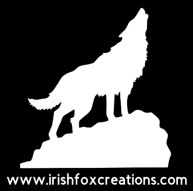 Howling Wolf 5" Decal | Irish Fox Apparel