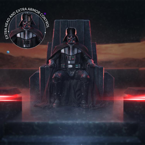 Star Wars: Obi-Wan Kenobi Darth Vader on Throne 1/10 Art Scale ...