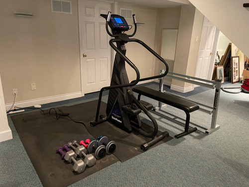 Lot 85 - Stairmaster/Bench/Rack/Weights | Castle Content Sales