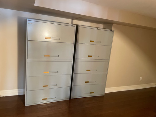 Lot 28 - Pair of Global Filing Cabinets (Retail $3,138) | Castle ...
