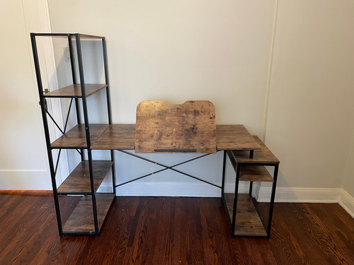 Lot 48 - Artist/Architect/Craft Desk & Chair - Read Description (Retail ...