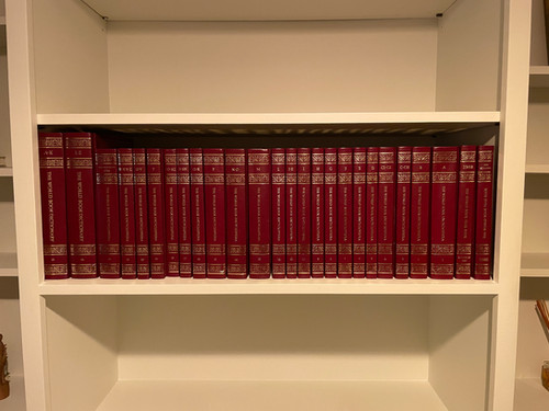 Lot 135 - Encyclopedia's in Red & Gold Embossed Covers x 26 | Castle ...