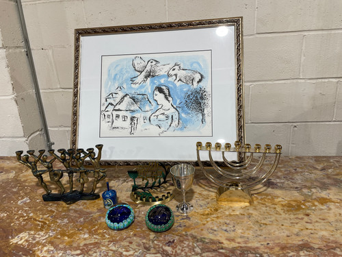 Lot 116 - Marc Chagall Lithograph/Assorted Judaica | Castle Content Sales