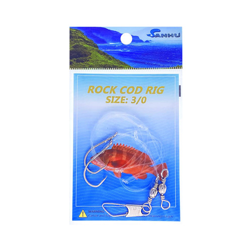 Rig Rock Cod 2 Drops 3/0 10 Packs | Sanhu Tackle