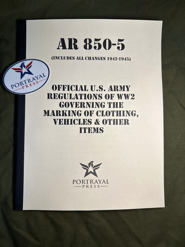 AR-850-5 U.S. Army Vehicle Markings, WWII | Pukka Military