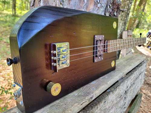 3 String Solid Body - Tobacco Slab | SouthernFireGuitars