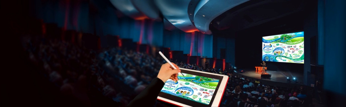 Live Illustration for Events | Real-time Visuals by Julia Bakay