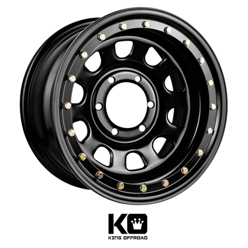 King Wheels - D-Locker Steel (Imitation Bead Lock) | AOM Offroad - 4x4 ...