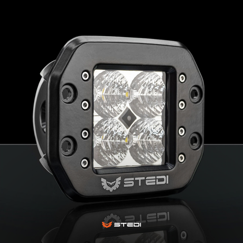 STEDI C4 LED Light Cube Flush Mount - Flood | AOM Offroad - 4x4 Accessories