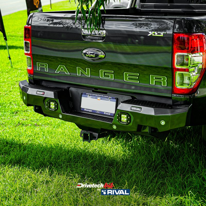 RIVAL Rear Bar & Tow Bar - Ford Ranger PX/PX2/PX3 | AOM Offroad - 4x4 ...
