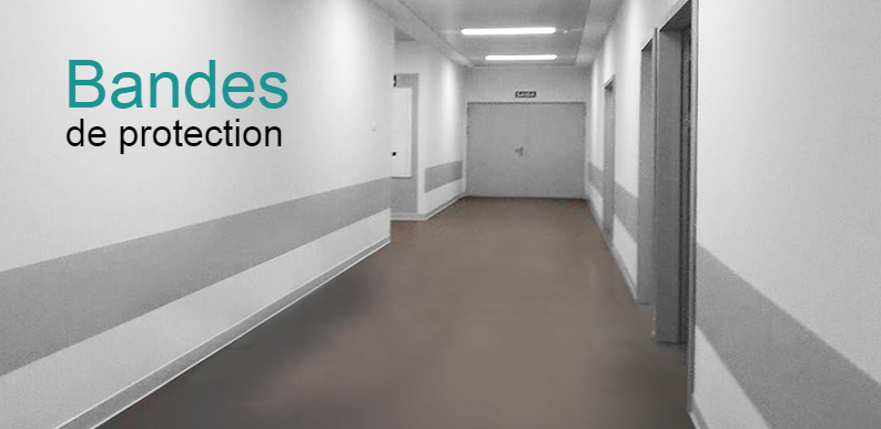 Protection murale hôpital, Revêtements muraux