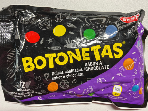 Botonetas Sabor a Chocolate 12 unidades | Gustito