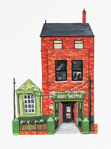 Custom Building Portrait | Kristen Bruce Studio
