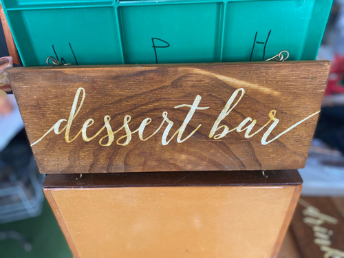 Sign Dessert Bar | whangamatapartyhire
