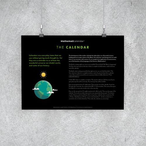 "The Calendar" Poster | Mathematicalendar