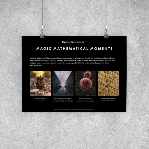 "Magic Mathematical Moments" Poster | Mathematicalendar