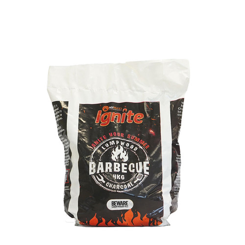 IGNITE Lumpwood BBQ Charcoal 4Kg & 10Kg | My Fuels, Retail