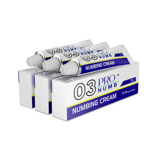 Pro Numb 03 Tattoo Numbing Cream - 3 Tubes, 10g Each