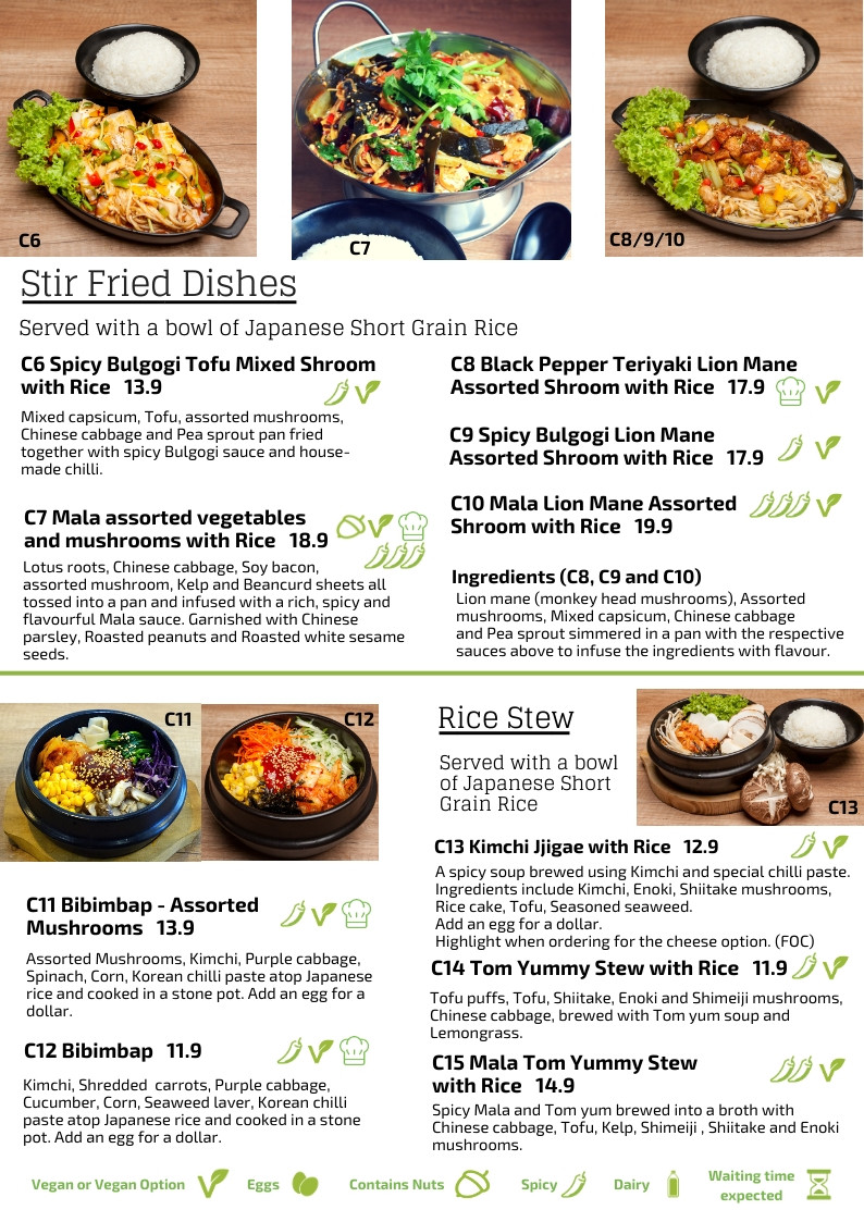 Saute-san Menu | Saute - Singapore