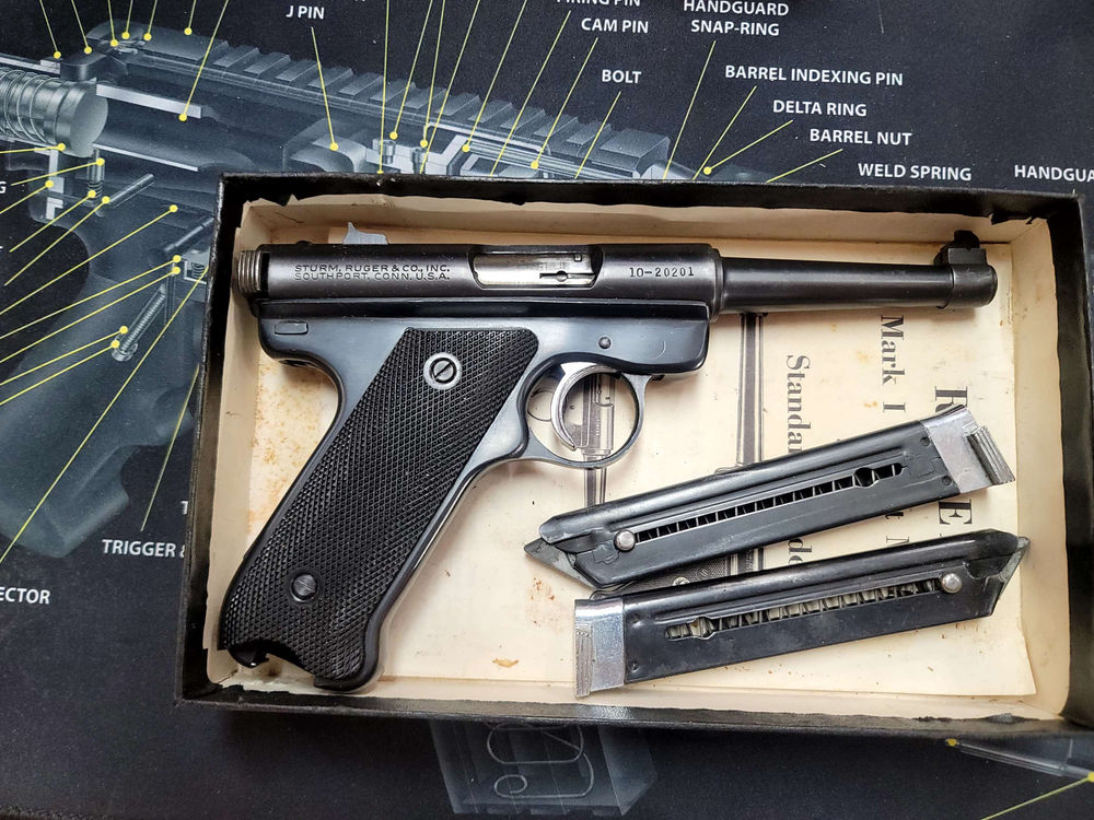 Ruger mk1 22LR pistol in box | The Gun Junction
