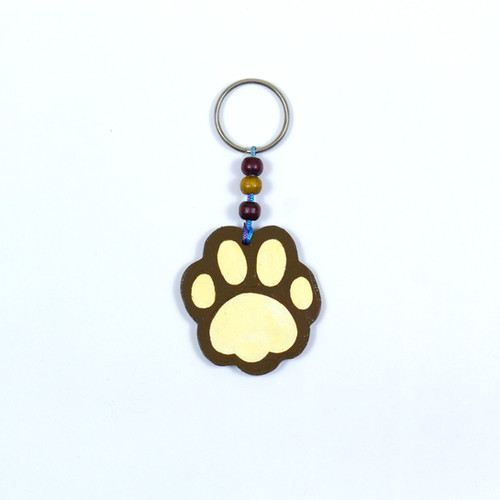 Tiger Pugmark Bamboo Keychain | PashooPakshee