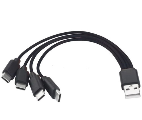 USB Splitter Kabel 4 mal USB-C 50cm | RT-Electronics