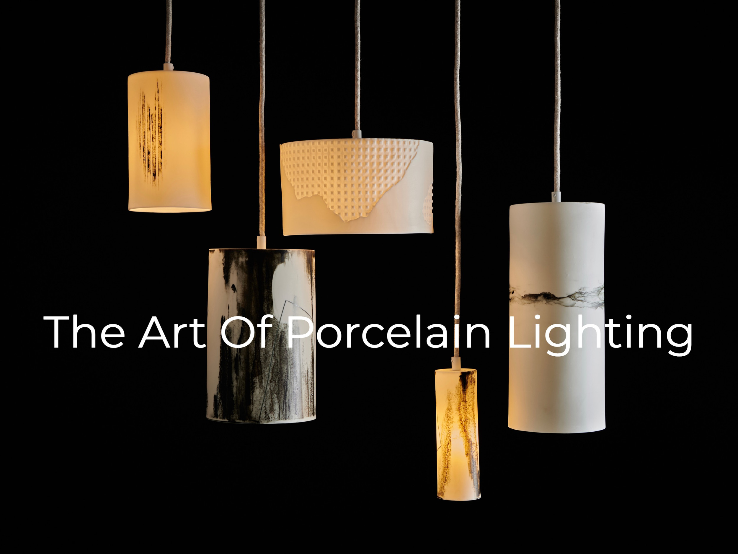 The art of porcelain lighting | Fréderique Vanvlasselaer