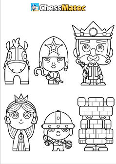chess coloring picture
