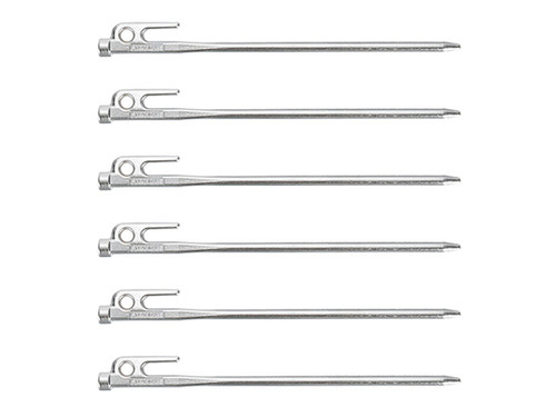 Snow Peak 65th Anniversary Limited Chrome Solid Stake 30 set of 6 ...