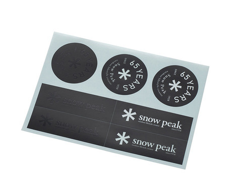 Snow Peak 65th Anniversary Logo Sticker Set | CAMP STUDIO STORE