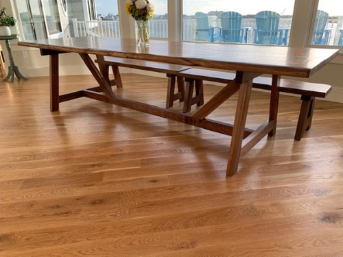 "The Foscoe" Farm Style Dining Table | BlowingRockWoodworks