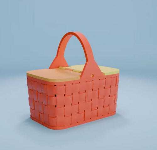 Easter Basket, STL 3D print file (No selling Rights) | Nuvid 3d Lab