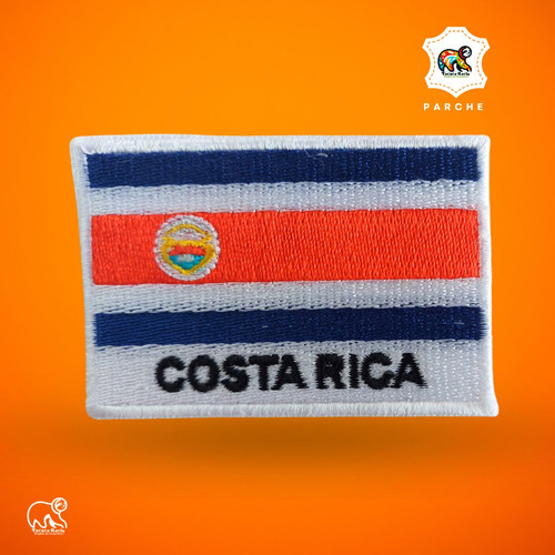 Parche Costa Rica- Bordados Costa Rica 7x5 cm | Tacaco Rocks