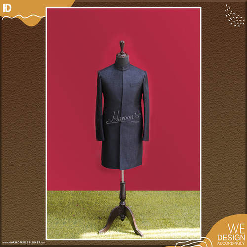 Black Sherwani | HaroonsDesigner