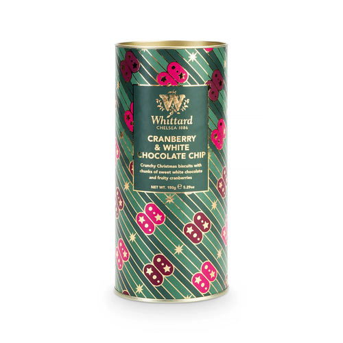 Whittard Chelsea Cranberry & White Chocolate Biscuits 150g | Fay's Gifts