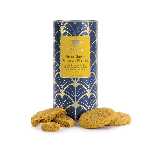 Whittard Chelsea Stem Ginger & Lemon Biscuits 150g | Fay's Gifts