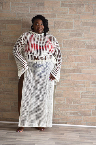 Out All Summer Cover Up - Ivory | Lindy G Boutique