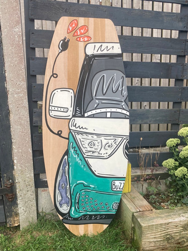 VW ID BUZZ Table top 120 x 55cm 18mm plywood thick | mini-surfboards