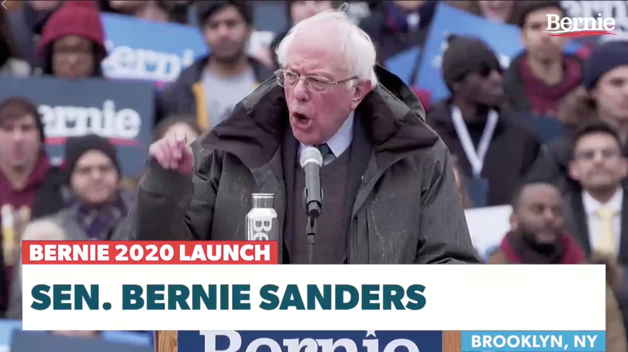 Bernie Sanders 2020 Lanzamiento de la campaña presidencial