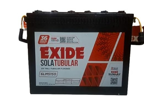 Exide Solar Tubular 6LMS 150Ah C10 Battery | ZARC INDIA