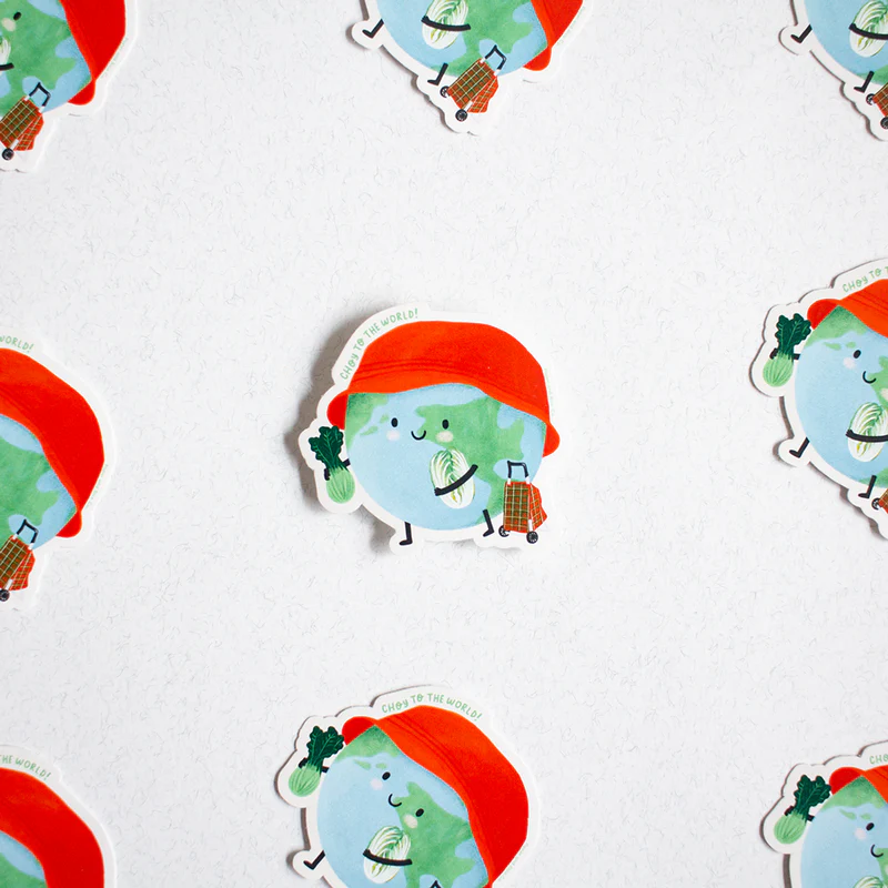 choy to the world sticker | Chinatown Wonders