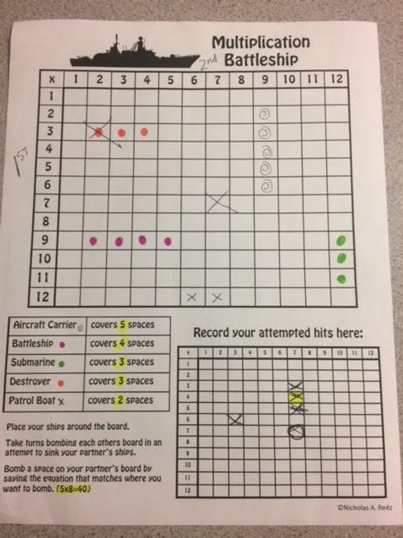 Multiplication Battleship!